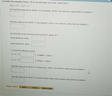 Solved Consider The Equation Below If An Answer Does Not