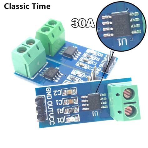 1pcs new 5a 20a 30a hall current sensor module acs712 model for arduino
