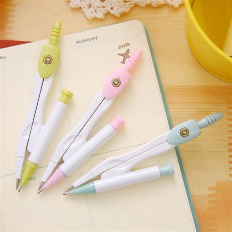 Dl 한국어 버전 취미 문구 작은 신선도 학생 나침반 원 자동 연필 상자 7717version Aliexpress