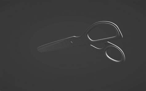 Brass Scissors 3d Model By Cagataycetin