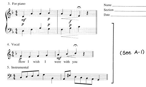 Chapter 1 Homework Music Theory