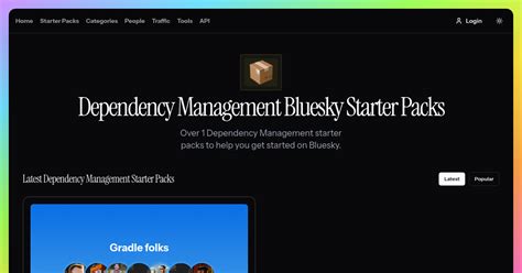 Dependency Management Bluesky Starter Packs [1 Lists • Mar 2025]