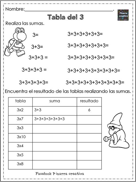 Ejercicios De Tablas De Multiplicar Para Imprimir Pdf Buscar Con Porn