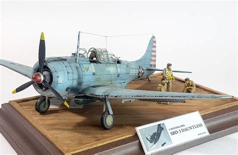 148 Hasegawa Sbd 3 Dauntless Dioramas Model Airplanes Scale