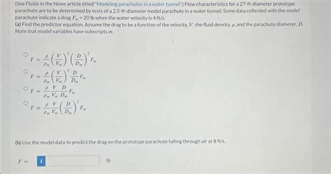 Solved See Fluids In The News Article Titled Modeling