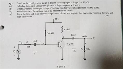 Solved Q Consider The Configuration Given In Figure Chegg
