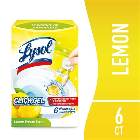 Lysol® Click Gel Lemon Breeze Automatic Toilet Bowl Cleaner 46 Ct