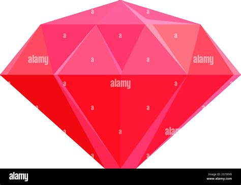 Diamond Ruby Icon Cartoon Vector Gem Stone Luxury Sapphire Diamond Ruby Icon Cartoon Vector