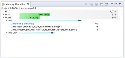 ccs msp430fr2000 error 10099 d program will not fit into available