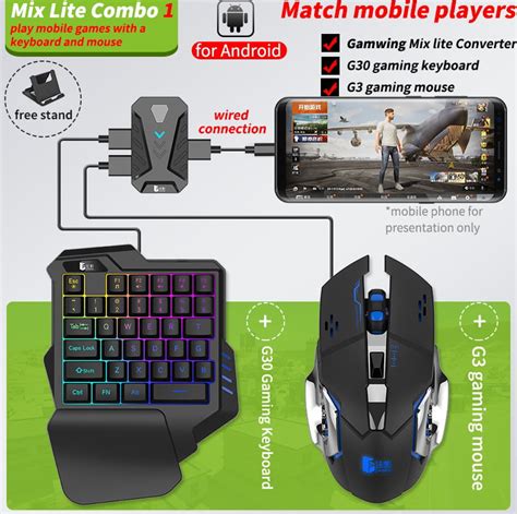 Game Converter Bluetooth 5 0 Mobile Controller Gaming Keyboard Mouse Converter For Android And