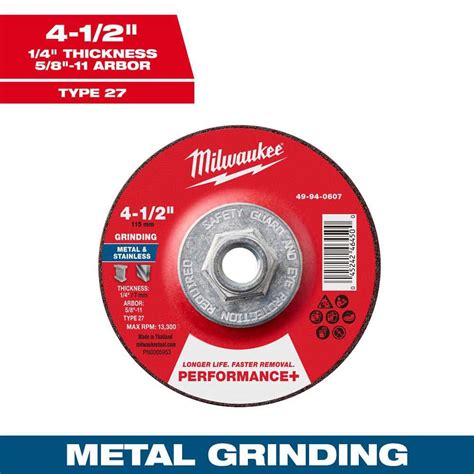 Milwaukee 4 1 2 In X 1 4 In X 5 8 In 11 Performance Plus Metal
