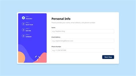 Frontend Mentor Multi Step Form Using Next Js Coding Challenge Solution