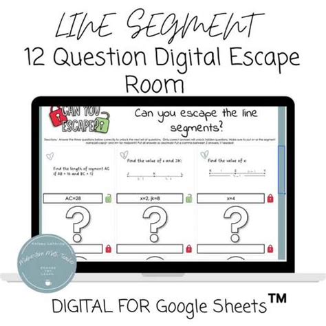 Line Segment And Midpoint Digital Escape Room By Midwestern Math Teacher