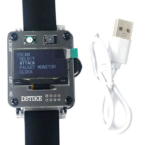 1set Deauther Watch Se Programming Watch Nodemcu Esp8266 Programmable Development Board Black