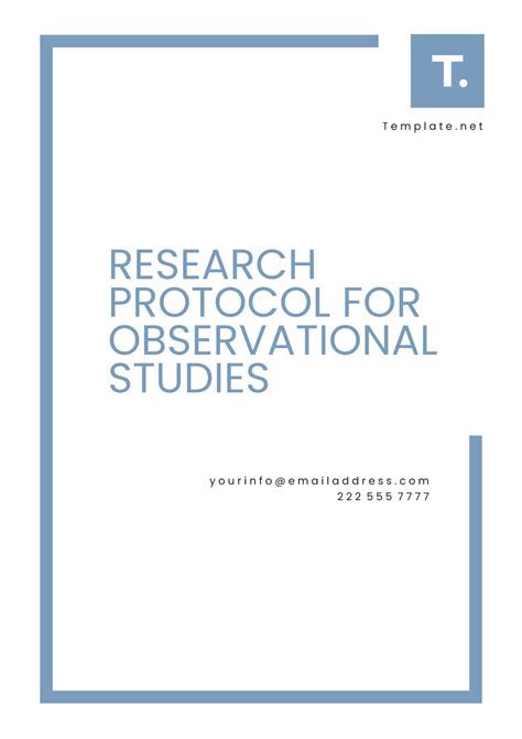 Free Research Protocol For Observational Studies Template To Edit Online