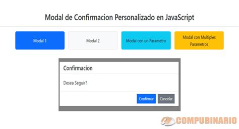 crear modal de confirmacion en javascript