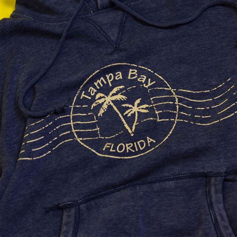 Tampa Stamp Lightweight Hoodie Visit Tampa Bay