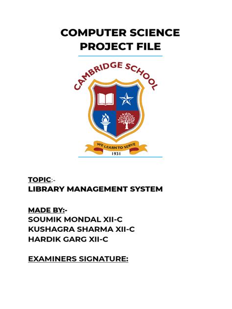 Project File Cs Final Pdf My Sql Databases