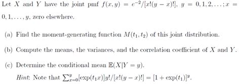 Solved Let X And Y Have The Joint Chegg Com