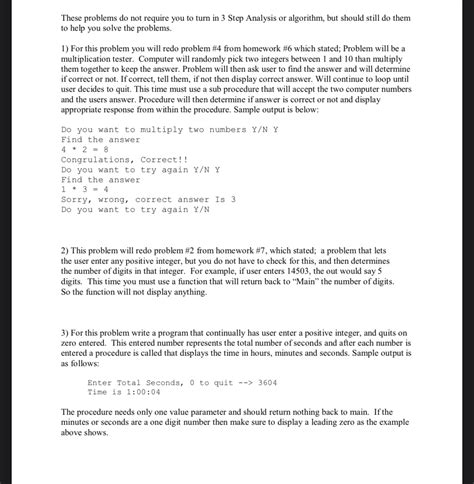 Need The Problems Done In Visual Studio 2022 Basic Chegg