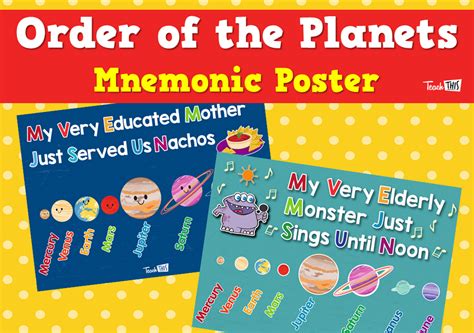 Mnemonic For The 9 Planets The Planets In Order Of Distance Size