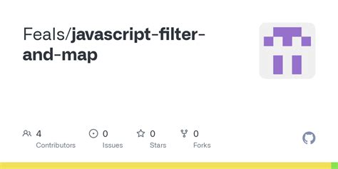 GitHub Feals Javascript Filter And Map