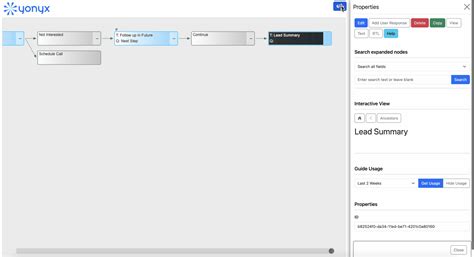 Create Call Flow Script Yonyx