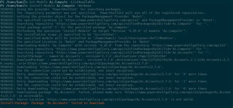 Unable To Installl PSGallery On Linux Getting Message Regarding Nuget Not Being Installed But