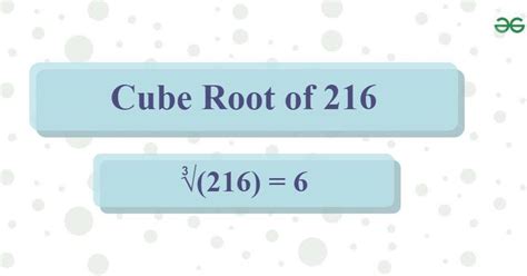 Cube Root Of GeeksforGeeks