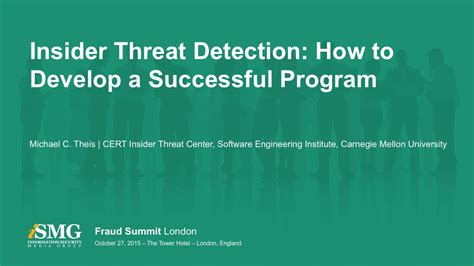 Insider Threat Detection How To Develop A Successful Programwebinar