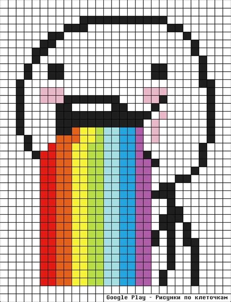 Клеточные рисунки легкие 78 фото