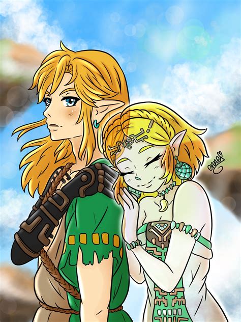 Totk Oc Heres My Link And Zelda Artwork From Totk Hope You Like