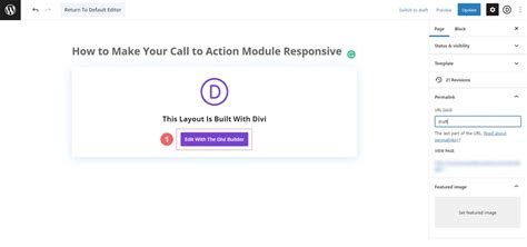 How To Make Your Divi Call To Action Module Responsive