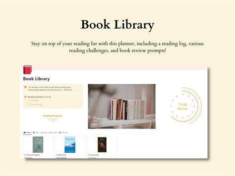 Book Library Notion Template Reading Tracker
