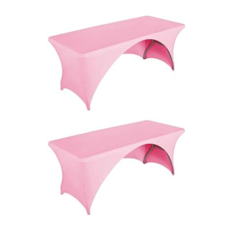 Lzy Fitted Table Covers For 6 Foot Folding Tablesopen Back Spandex