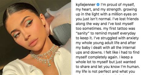 Kylie Jenner Opened Up About Her Struggles With Anxiety In A Candid Instagram Post