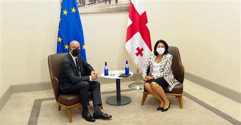 სალომე ზურაბიშვილი შარლ მიშელს შეხვდა Kvira Ge