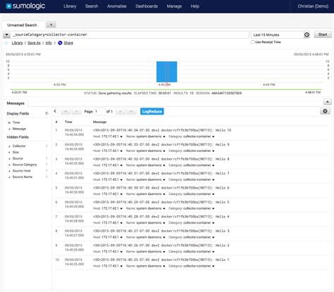 update on logging with docker sumo logic수모로직