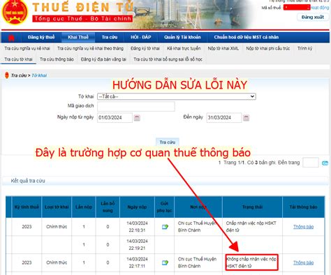 Không Chấp Nhận Nộp Tờ Khai Thuế Tại Sao Không Chấp Nhận Việc Nộp Hskt điện Tử Hướng Dẫn Sửa