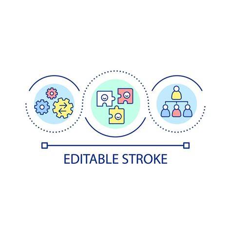 Community Building Loop Concept Icon 15699376 Vector Art At Vecteezy