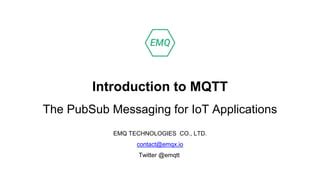 Introduction To MQTT PPTX