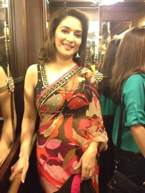 Madhuri Dixits Sexiest Saree Looks Bollywood Actress Hot Photos