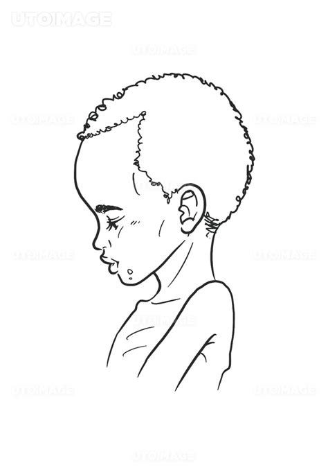 아프리카 기아 난민 어린이 일러스트 드로잉 유토이미지 상세페이지 베이직샵 21588765