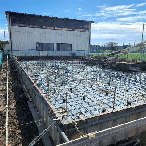 熊谷市 鉄筋工事耐圧コンクリート打設立ち上がり型枠工事