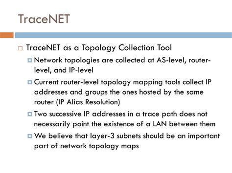 Ppt Tracenet Powerpoint Presentation Free Download Id402128