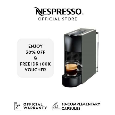 Promo Nespresso Essenza Mini C30 Coffee Machine Grey Mesin Kopi Diskon 23 Di Seller Indah