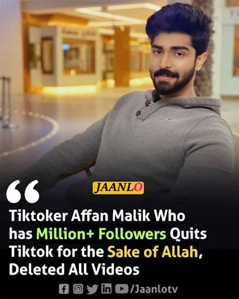 Tiktoker Affan Malik Yang Punya Sejuta Lebih Pengikut Keluar Dari