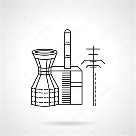 Thermal Power Plant Vector Icon — Stock Vector © Yershovoleksandr1