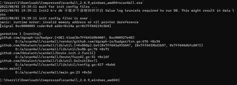 启动失败了 Issue GhostTroops scan all GitHub