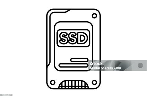 Ssd 플랫 아이콘 미니멀리스트 기술 기호 Pc 하드웨어 기호 아트웍 데스크탑 컴퓨터에 대한 스톡 벡터 아트 및 기타 이미지 데스크탑 컴퓨터 데이터 독일 Istock